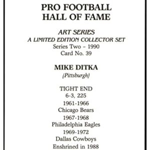 Mike Ditka Signed Goal Line Art Card GLAC Autographed Bears PSA/DNA