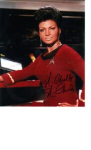 nichelle nichols star trek #2 autographed photo