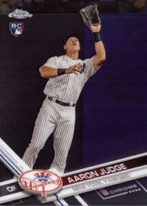 2017 topps chrome baseball #169 aaron judge rookie card