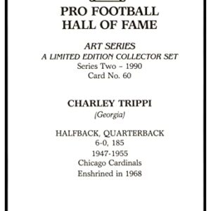 Charley Trippi Signed Goal Line Art Card GLAC Autographed Cardinals PSA/DNA