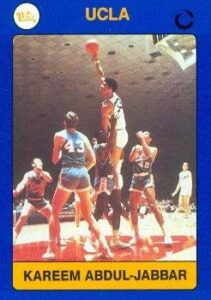 kareem abdul jabbar basketball card (ucla) 1991 collegiate collection #109