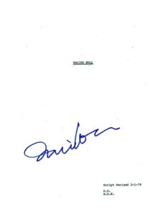 irwin winkler signed autographed raging bull movie script film producer coa ab