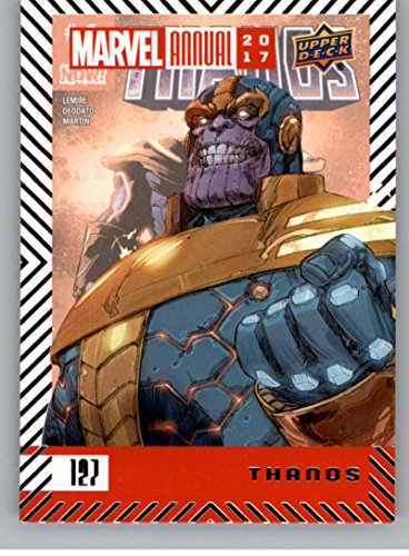 2018 Upper Deck Marvel Annual #127 Thanos SP Short Print Marvel Thanos Superhero Trading Card in Raw (NM Near Mint or Better) Condition