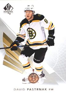 2017-18 sp authentic #18 david pastrnak boston bruins hockey card