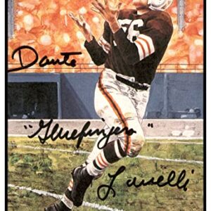 Dante Gluefingers Lavelli Signed Goal Line Art Card GLAC Autographed Browns PSA