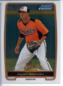 2012 bowman chrome prospects #bcp217 manny machado orioles mlb baseball card nm-mt