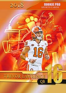 2018 trevor lawrence rookie pro card clemson tigers