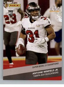 2021 panini super bowl lv champions #27 antoine winfield jr. tampa bay buccaneers (2020 nfl season champs – panini instant) nfl football card nm-mt