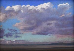 evening near fairplay, co by jeff aeling, original oil on panel, 10″ x 14″