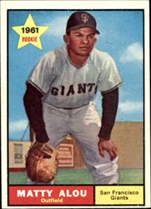 1961 topps # 327 matty alou san francisco giants (baseball card) dean’s cards 5 – ex giants