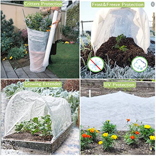 Airstar Plant Covers, Garden Floating Row Cover 7’×25’ Fabric Non-Woven for Frost Protection Freeze Protection for Vegetables Fruit Tree Plant Frost Blanket Cover for Cold Weather(Hoops Not Included)