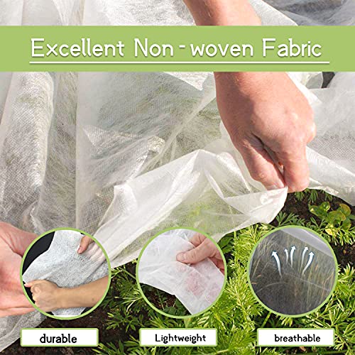 Airstar Plant Covers, Garden Floating Row Cover 7’×25’ Fabric Non-Woven for Frost Protection Freeze Protection for Vegetables Fruit Tree Plant Frost Blanket Cover for Cold Weather(Hoops Not Included)