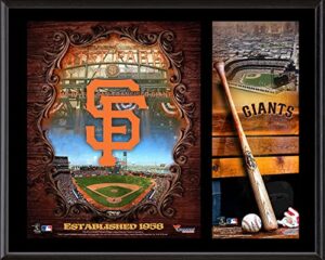 san francisco giants sublimated 12″ x 15″ team logo plaque – mlb team plaques and collages