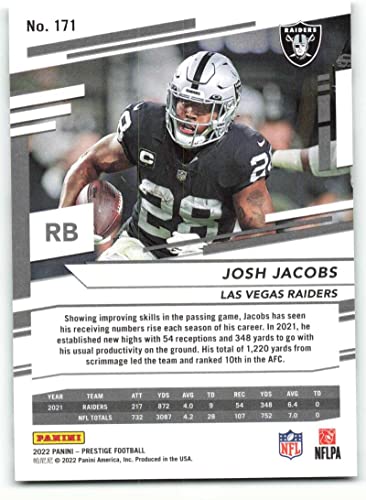 2022 Panini Prestige #171 Josh Jacobs Las Vegas Raiders NFL Football Trading Card