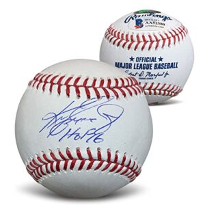 ken griffey jr autographed hall of fame hof 16 signed baseball beckett coa