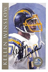 kellen winslow signed hof series card autographed 1084/2500 chargers 26988