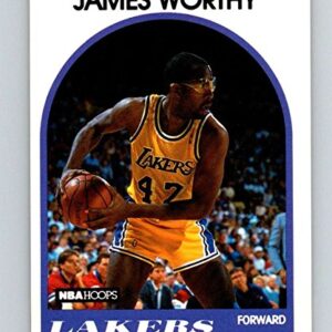 1989-90 Hoops Basketball #210 James Worthy Los Angeles Lakers Official NBA Trading Card