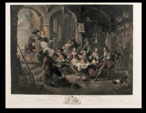 a flemish entertainment. from the original picture, painted by van harp, in the collection of the right honourable the earl of bute