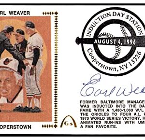 Earl Weaver Signed First Day Cover FDC Autographed Gateway Stamp PSA/DNA