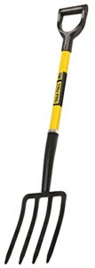 truper 30299 tru pro spading fork, 4-tine, fiberglass d-handle, 30-inch