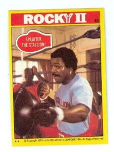 carl weathers as apollo creed rocky ii trading card #30 1979