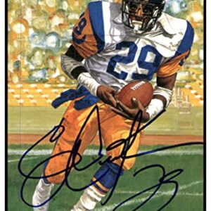 Eric Dickerson Signed Goal Line Art Card GLAC Autographed Chargers PSA/DNA