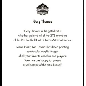 Gary Thomas Signed Goal Line Art Card GLAC Autographed Artist PSA/DNA