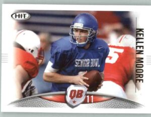 2012 sage hit rookie football card #11 kellen moore qb boise state (rookie insert – stat card)