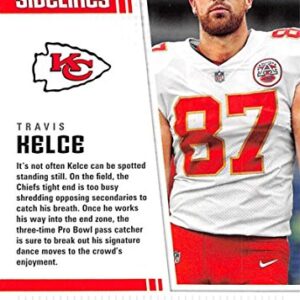 2018 Score Sidelines #16 Travis Kelce Kansas City Chiefs Football Card