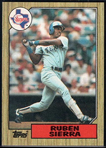 1987 Topps #261 Ruben Sierra Rangers MLB Baseball Card (RC - Rookie Card) NM-MT