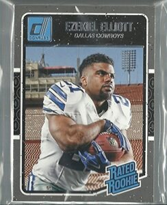 2016 panini donruss football dallas cowboys team set 15 cards w/ base and rated rookies ezekiel elliott dak prescott rookie cards