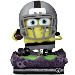 spongebob squarepants las vegas raiders gridiron great bobblehead nfl