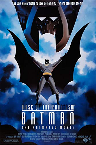 BATMAN MASK OF THE PHANTASM - 17"x25" Original Movie Poster Half Sheet 1993