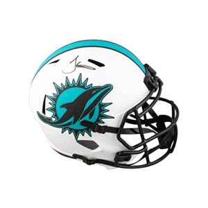 tyreek hill autographed miami lunar eclipse replica full-size football helmet – bas (black ink)