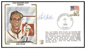 bob feller signed first day cover fdc autographed cleveland psa/dna al85649