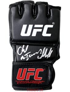 chuck liddell signed autographed ufc glove inscribed iceman tristar