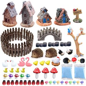 bezalel fairy garden accessories – fairy garden miniatures figurines fairy garden kit for kids fairy house accessories for yard bonsai succulent terrarium decorations – micro landscape ornaments kit