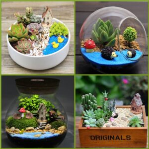 BEZALEL Fairy Garden Accessories - Fairy Garden Miniatures Figurines Fairy Garden Kit for Kids Fairy House Accessories for Yard Bonsai Succulent Terrarium Decorations - Micro Landscape Ornaments Kit