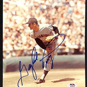 Gaylord Perry Signed Photo 8x10 Autographed Giants PSA/DNA