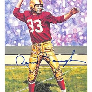 Sammy Baugh Signed Goal Line Art GLAC Autographed Washington Blue Stamp PSA/DNA