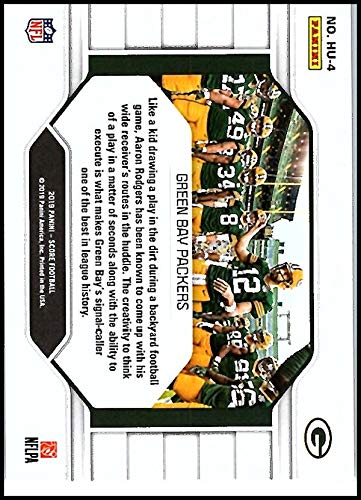 2019 Score Huddle Up #4 Green Bay Packers Green Bay Packers Official NFL Football Trading Card in Raw (NM or Better) Condition