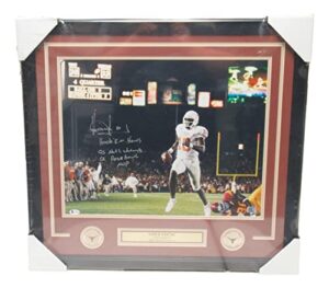 vince young signed autograph 16×20 photo framed longhorns inscribed beckett bas