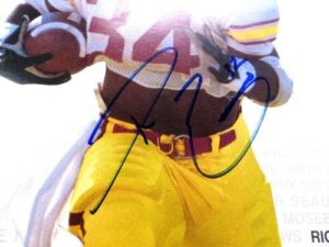 ricky ervins signed autographed program 1990 trojans vs. notre dame jsa ah04485 – autographed nfl magazines