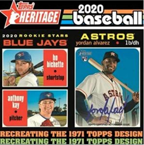 2020 topps heritage complete base set 1-400 cards alvarez lux bichette