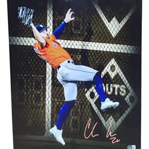 Chas McCormick Autographed 16x20 Photo"The Catch" Houston BAS Beckett