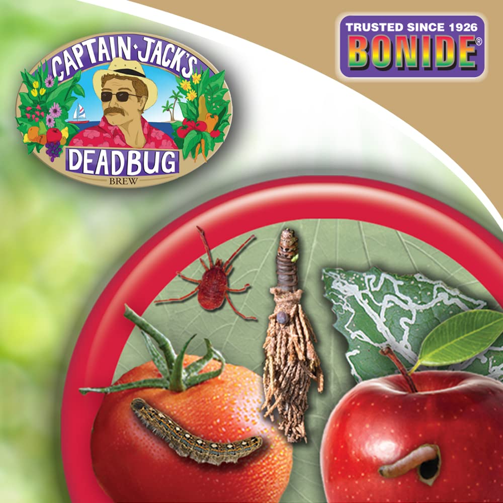 Bonide Captain Jack's Deadbug Brew Ready-to-Use Spray, 32 oz Outdoor Insecticide and Mite Killer for Organic Gardening