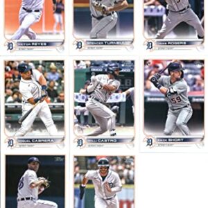 2022 Topps Complete (Series 1 & 2) Detroit Tigers Team Set of 23 Cards: Gregory Soto(#17), Matt Manning(#31), Robbie Grossman(#55), Matthew Boyd(#128), Zack Short(#148), Willi Castro(#191), Miguel Cabrera(#194), Jake Rogers(#198), Spencer Turnbull(#228),