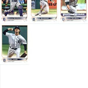 2022 Topps Complete (Series 1 & 2) Detroit Tigers Team Set of 23 Cards: Gregory Soto(#17), Matt Manning(#31), Robbie Grossman(#55), Matthew Boyd(#128), Zack Short(#148), Willi Castro(#191), Miguel Cabrera(#194), Jake Rogers(#198), Spencer Turnbull(#228),