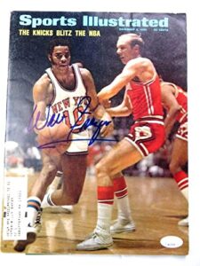 walt frazier autographed magazine sports illustrated 1969 knicks jsa ag71970 – autographed nba magazines