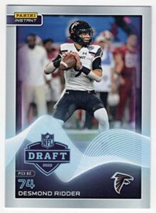 desmond ridder rc 2022 panini instant draft night rookie /885#24 falcons nfl